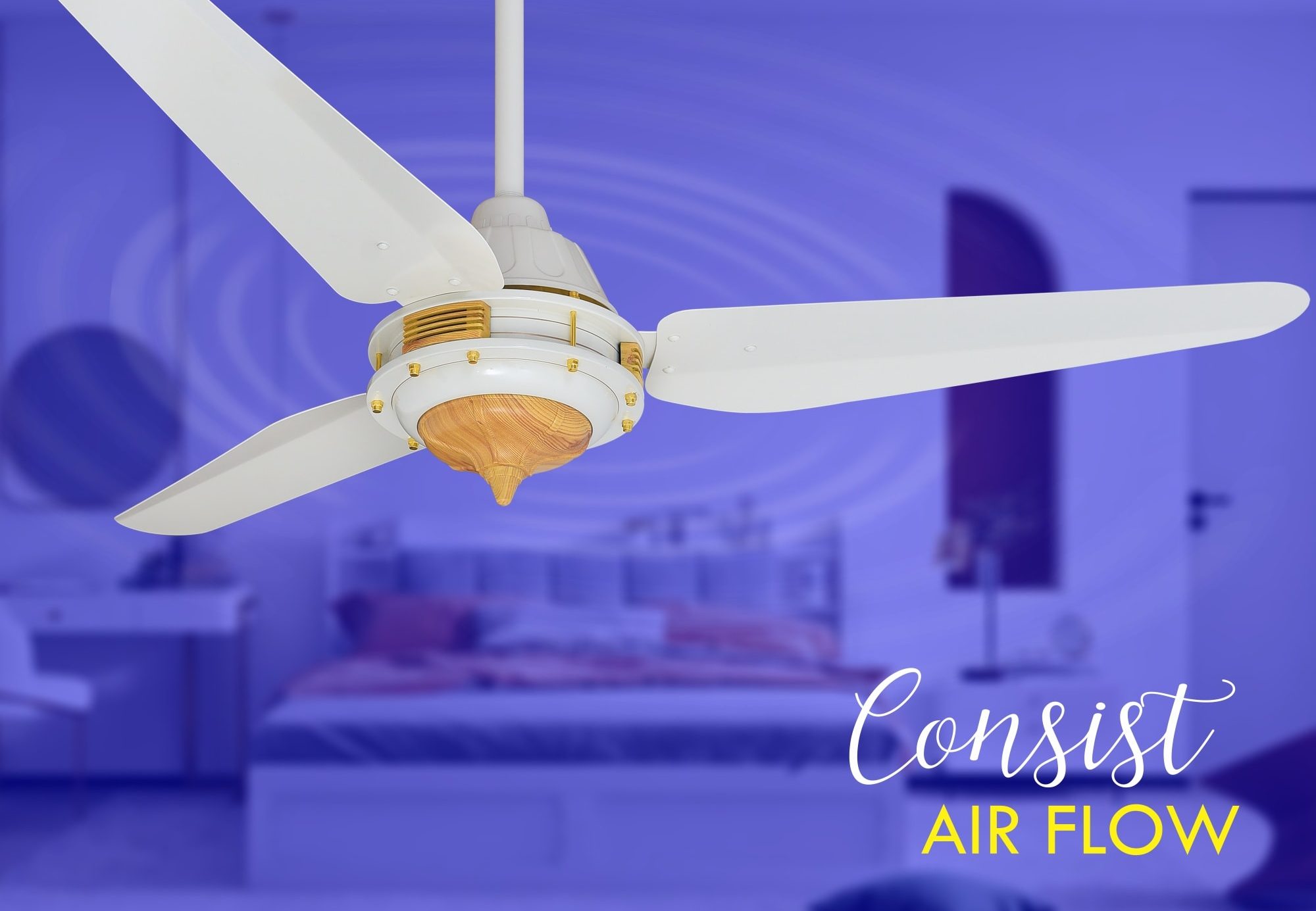 Rico Crown Ceiling Fan 56" - Home Decor - Antique Design